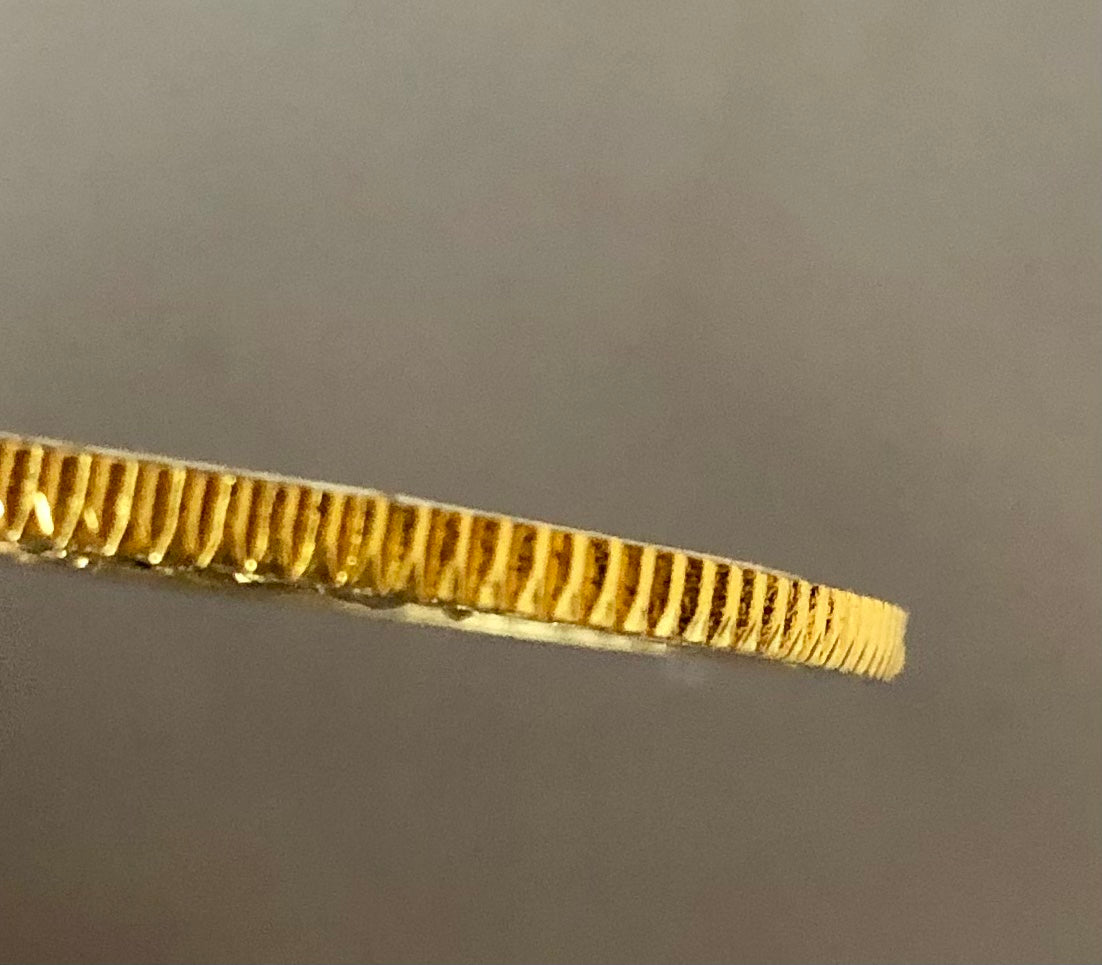The Crowning Reeded Gold Brass Metal "Coin" Emblem on every Nordic Fit